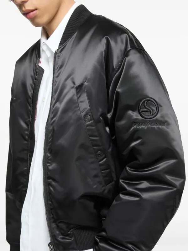 Acne Studios Down Bomber Jacket - Black