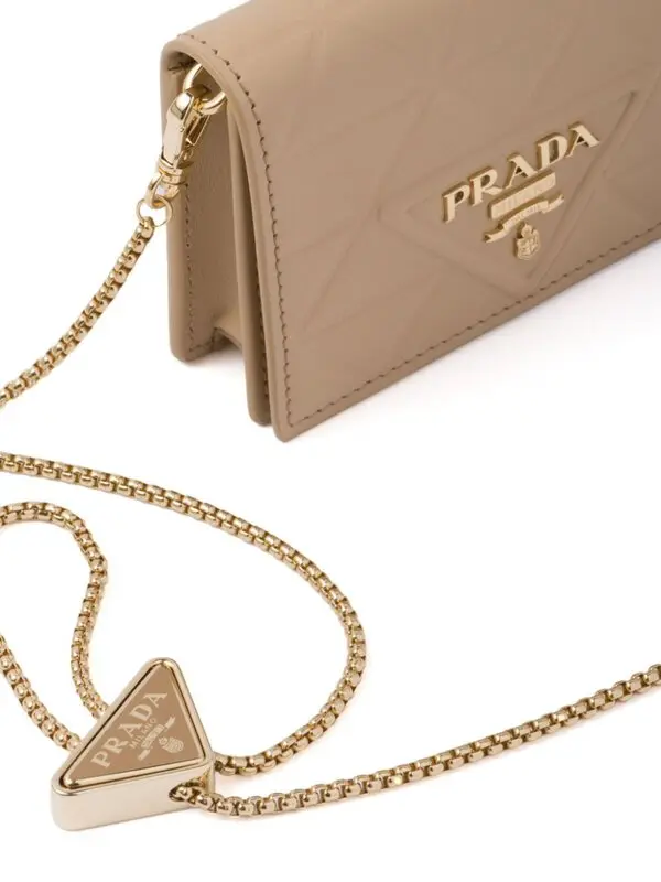 Prada Logo-lettering Wallet-on-chain Bag