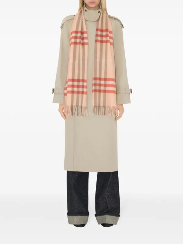 Burberry Check Cashmere Scarf
