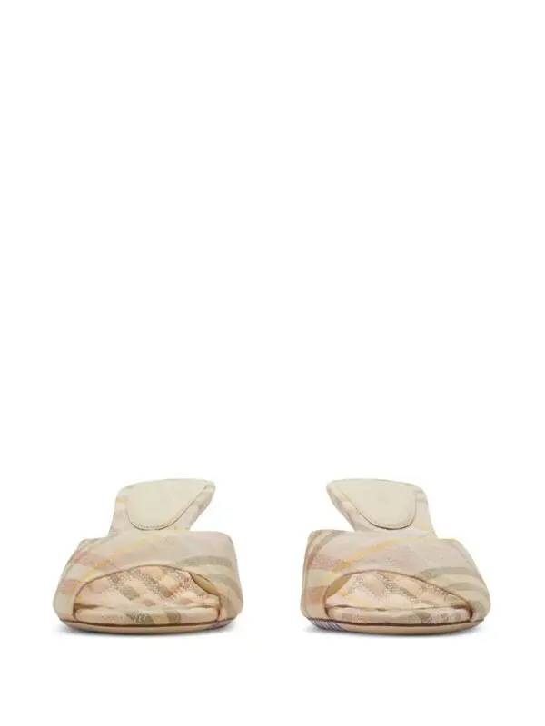 Burberry 65mm Mews Sandals - Yellow
