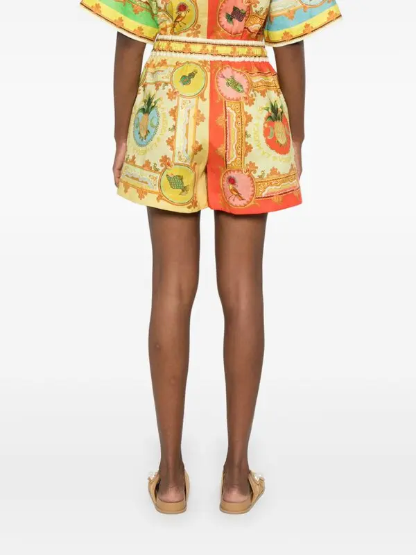 ALEMAIS La Musica Thigh-length Shorts