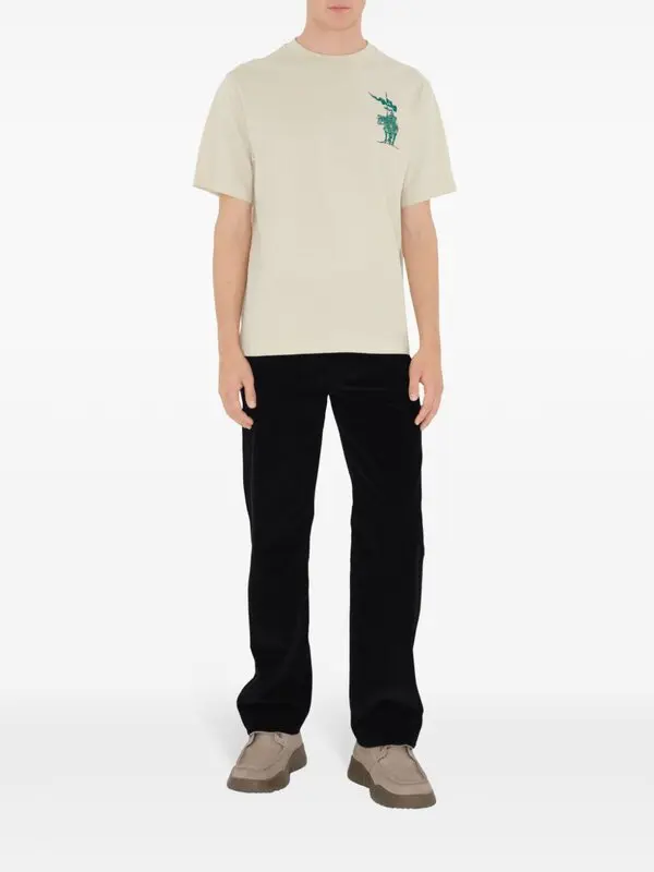 Burberry Ekd Cotton T-shirt - Neutrals