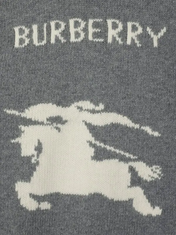 Burberry Knight Wool-cashmere Blend Sweater - Grey