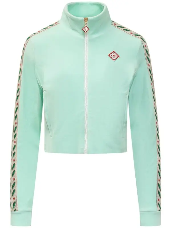 Casablanca Logo-patch Cotton-blend Sweatshirt - Green