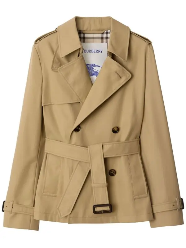 Burberry Cotton-blend Trench Coat - Neutrals