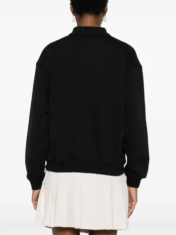 Polo Ralph Lauren Polo-collar Fleece Sweatshirt - Black