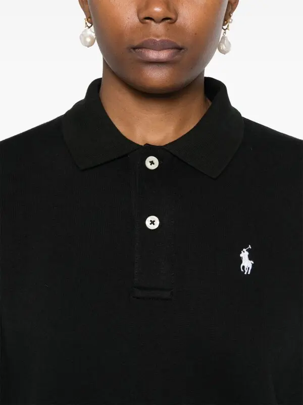 Polo Ralph Lauren Polo-collar Fleece Sweatshirt - Black