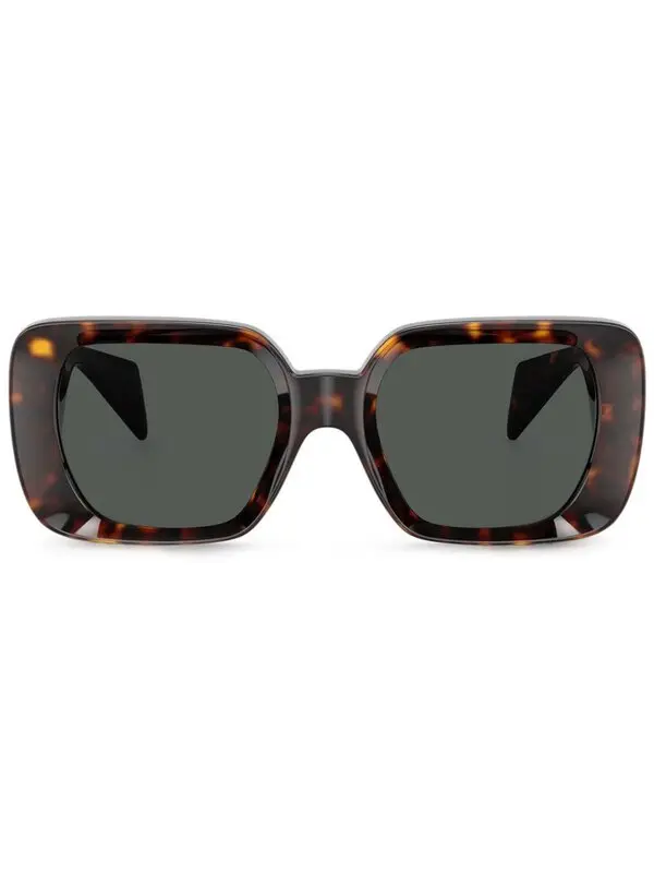Versace Tortoise-Shell Square Frame Sunglasses - Brown  display picture 2