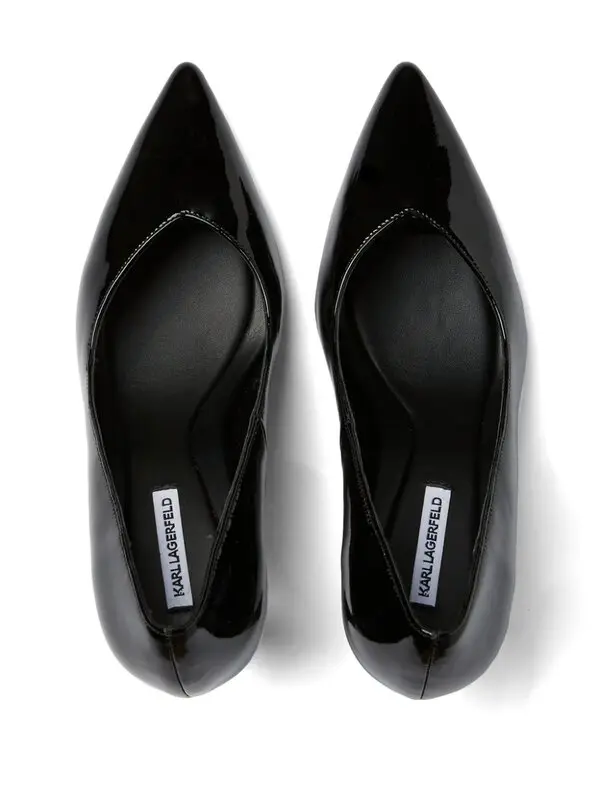 Karl Lagerfeld 90mm Premiere Heeled Pumps - Black