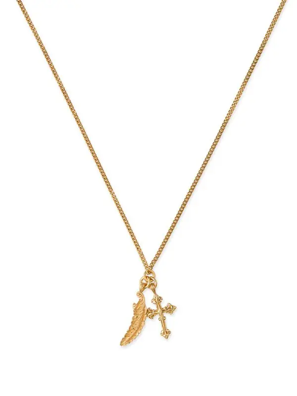Emanuele Bicocchi Cross Chain Necklace - Gold