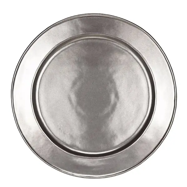 JULISKA Stoneware Round Charger - Pewter