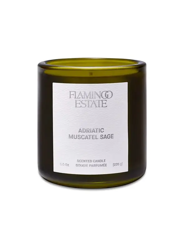FLAMINGO ESTATE Adriatic Muscatel Sage Candle 8 Oz - No Color
