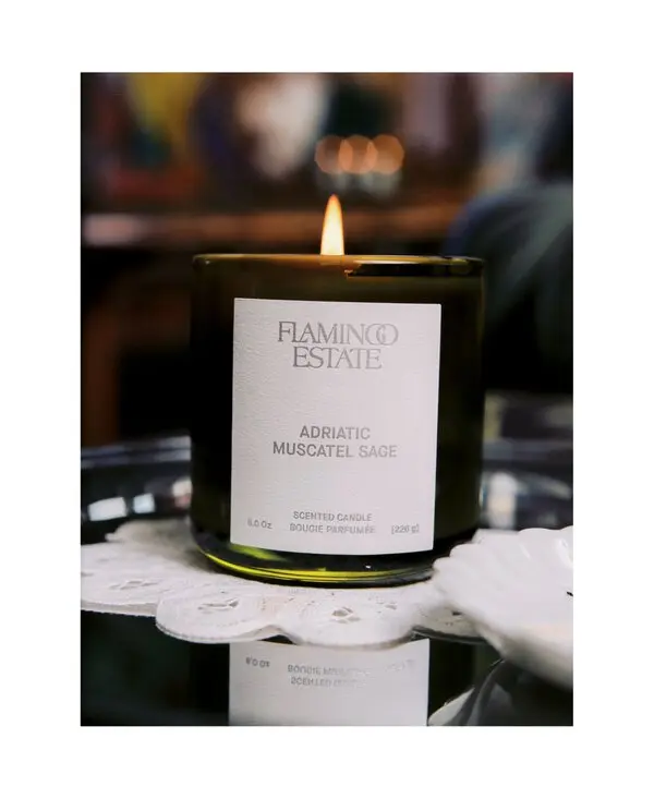 FLAMINGO ESTATE Adriatic Muscatel Sage Candle 8 Oz - No Color
