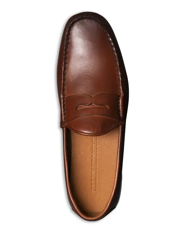 Allen Edmonds Super Sport Slip On Penny Drivers In Dark  display picture 2