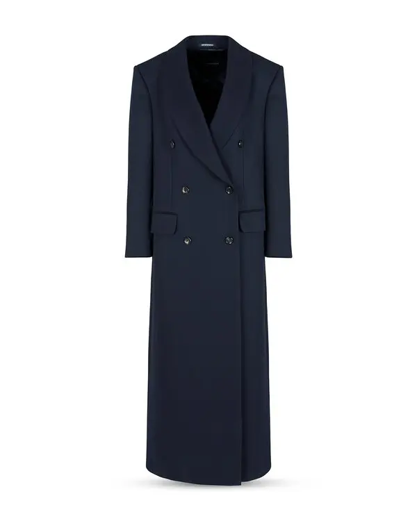 Emporio Armani Double Breasted Wool Coat