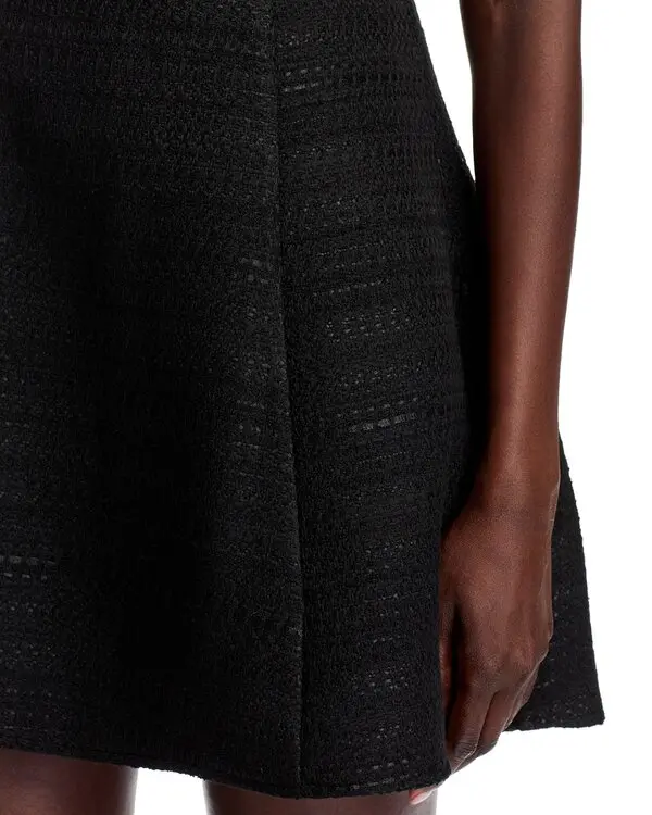 aqua faux pearl tweed mini dress Ava Presley 29822 Tweed Dress with Square Neckline
