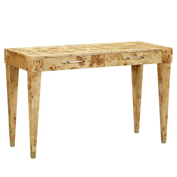 TOV FURNITURE Brandyss Burl Work Desk - Natural