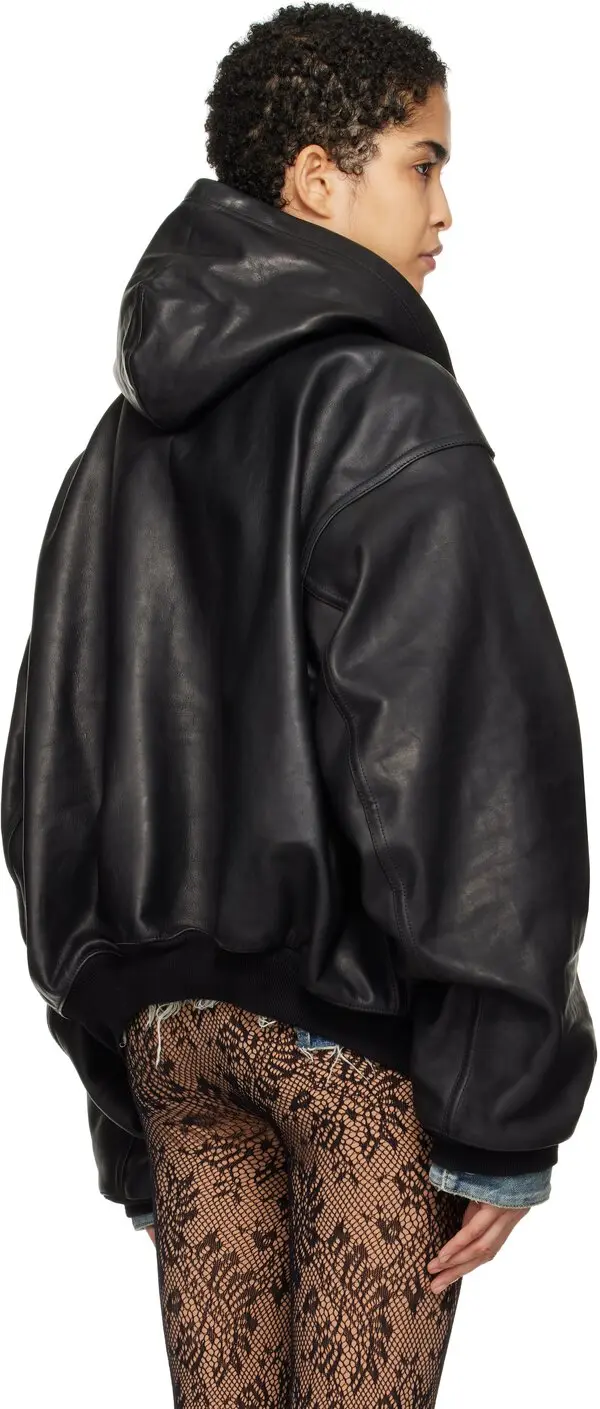 Balenciaga - Lined Zip-Up Leather Jacket