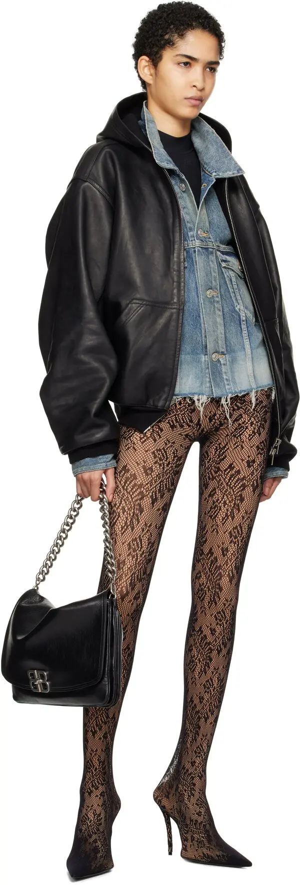 Balenciaga - Lined Zip-Up Leather Jacket