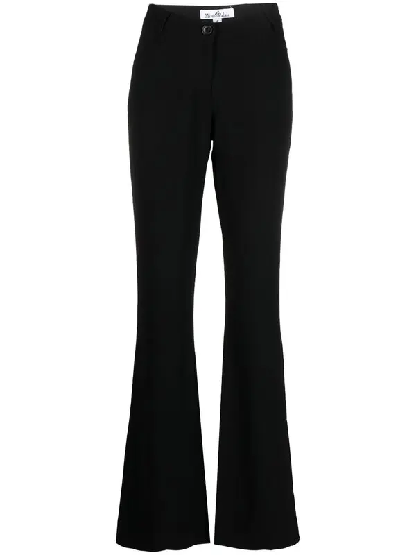 MIRROR PALAIS Cowboy Wide-leg Silk Trousers