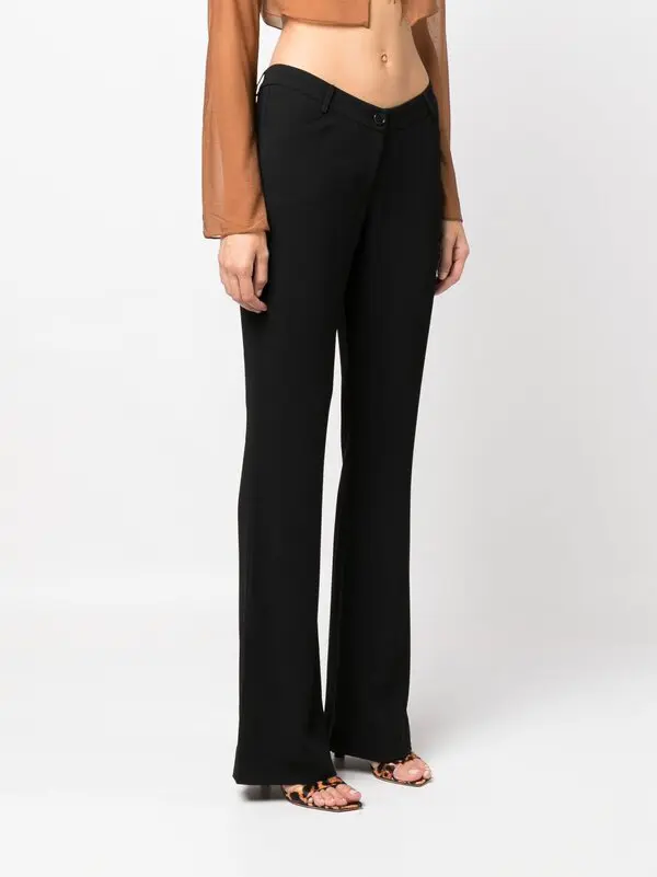 MIRROR PALAIS Cowboy Wide-leg Silk Trousers