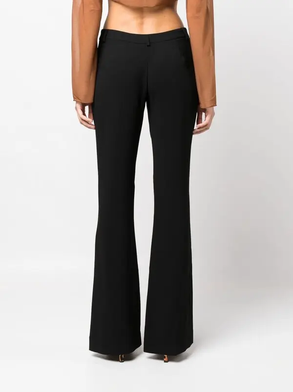 MIRROR PALAIS Cowboy Wide-leg Silk Trousers