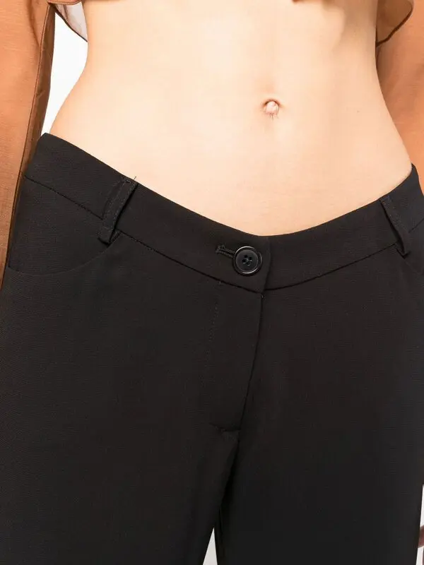 MIRROR PALAIS Cowboy Wide-leg Silk Trousers