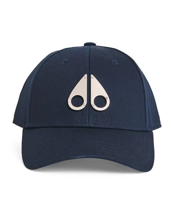 Moose Knuckles Cotton Baseball Cap - Black