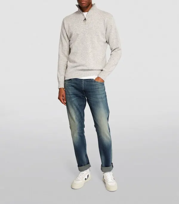 Barbour Wool Half-zip Sweater
