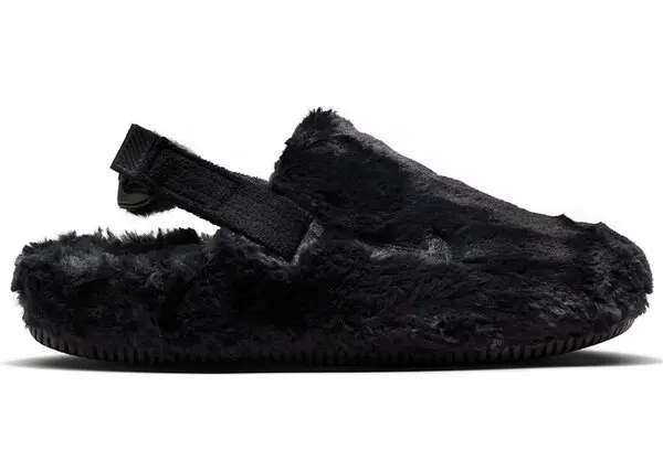 Nike Calm Mule Se Fur - Black/solar Red