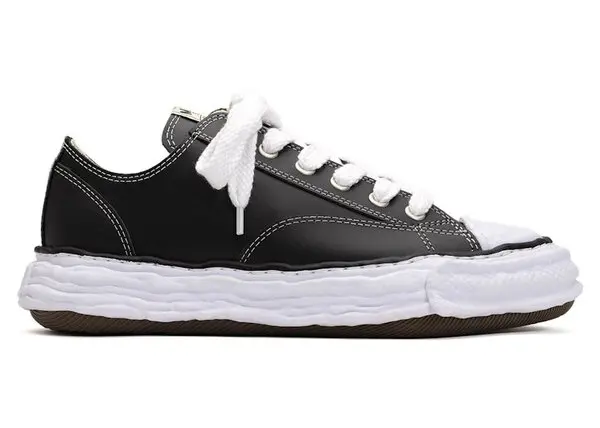 Mihara Yasuhiro Peterson 23 Og Sole Leather Low - Black