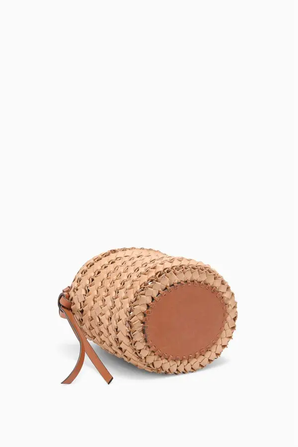 Ulla Johnson Imani Woven Bucket Handbag - Natural | Editorialist