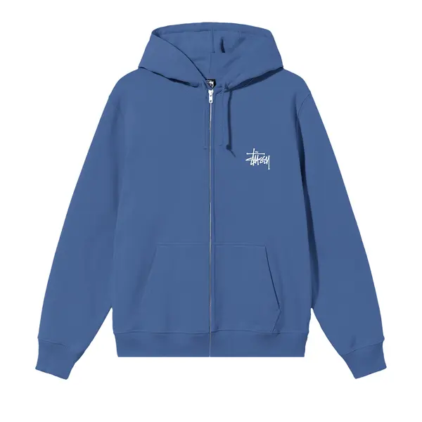 StÜssy Basic Zip Hoodie - Blue