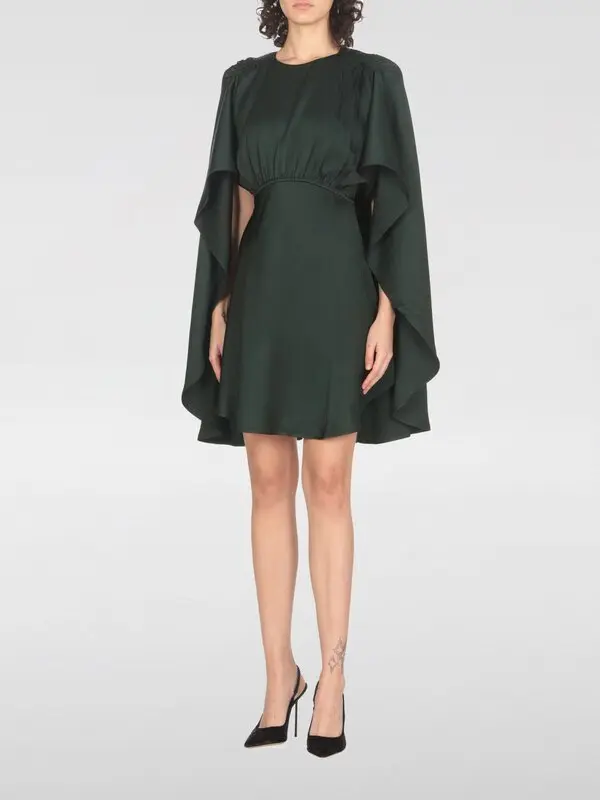 Zimmermann Cape Dress In Green - 40% Off | Editorialist