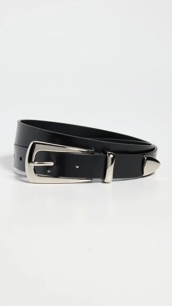 FAVORITE DAUGHTER Statement Belt - Black/nickel