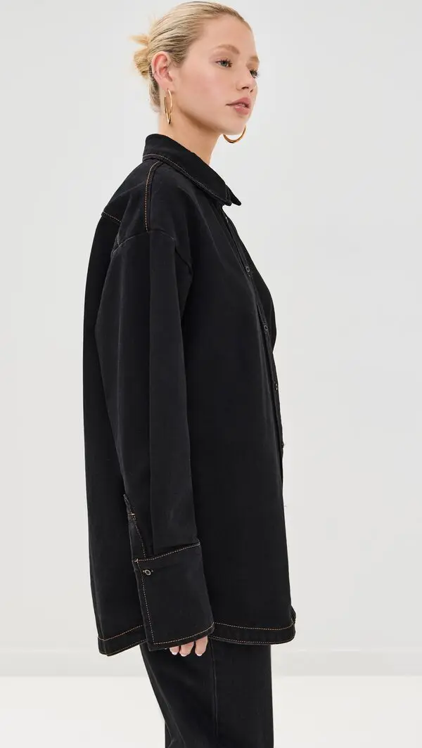Lioness Off Duty Denim Shirt - Onyx Denim