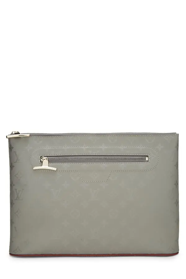 LOUIS VUITTON Monogram Titanium Pochette Cosmos - Grey