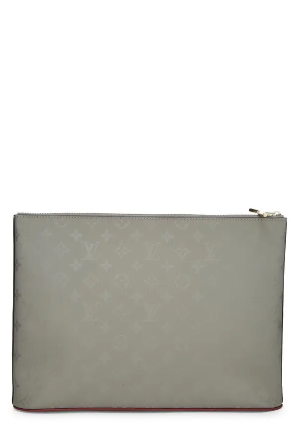 LOUIS VUITTON Monogram Titanium Pochette Cosmos - Grey