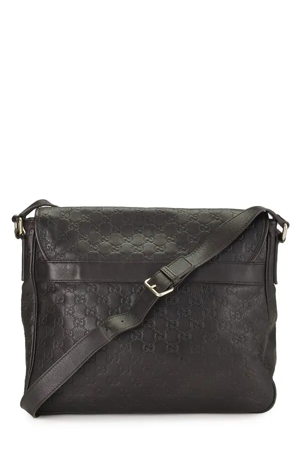 Gucci Guccissima Leather Flap Messenger