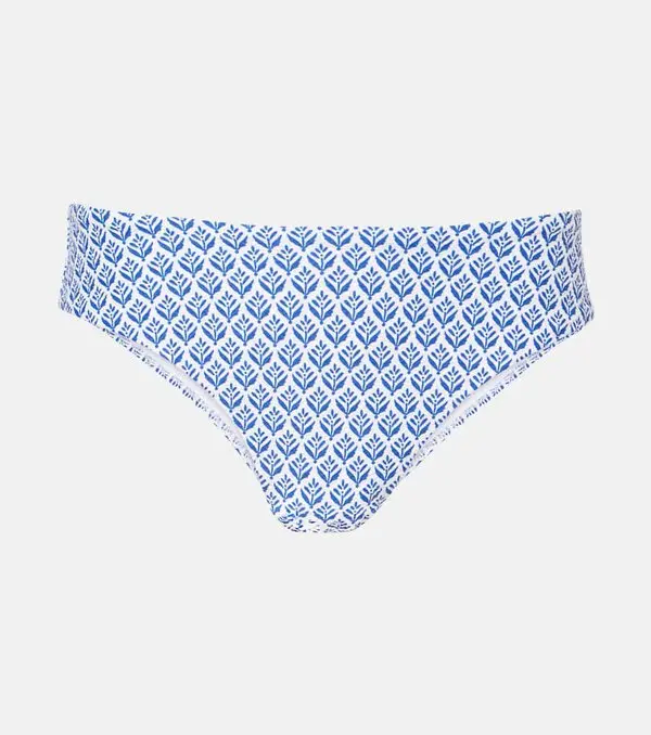 Heidi Klein Cape Cod Printed Bikini Bottom - Blue