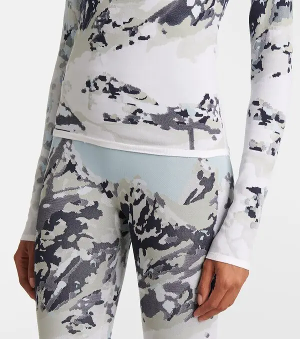 Perfect Moment Jacquard Half-zip Ski Top - Multicoloured