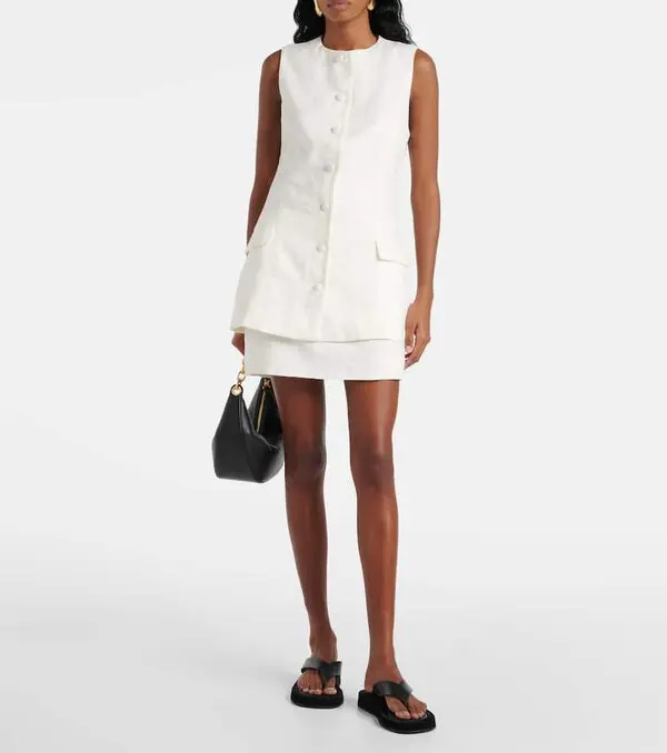 Faithfull The Brand Jane Linen Miniskirt