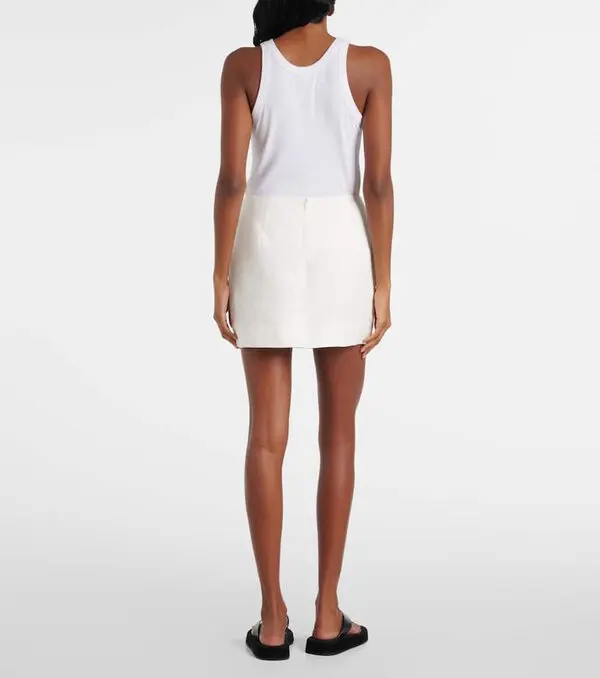 Faithfull The Brand Jane Linen Miniskirt