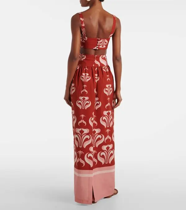 ADRIANA DEGREAS Printed Crop Top