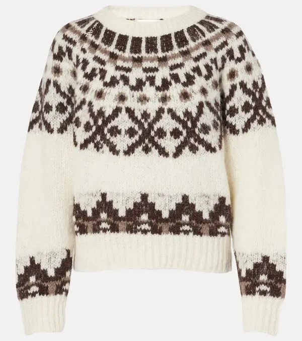 FRAME Fair Isle Alpaca-blend Sweater