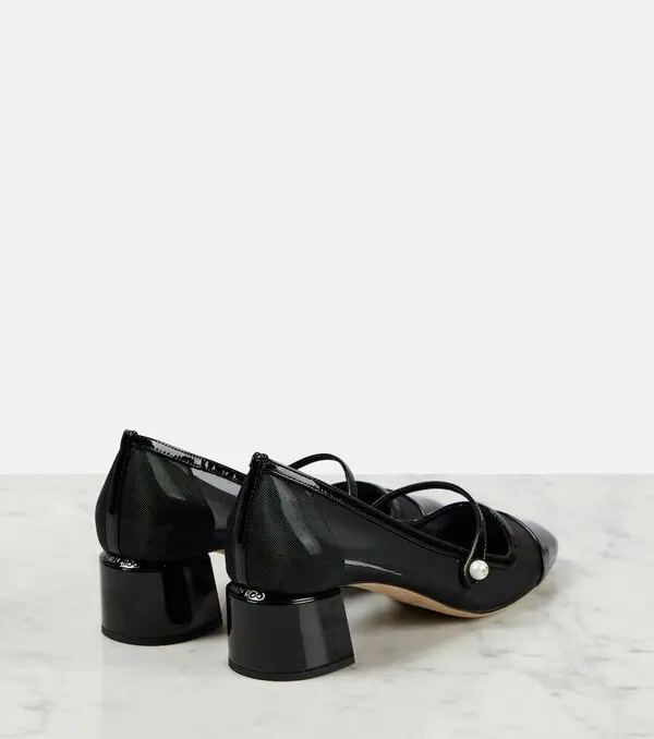 JIMMY CHOO Elisa 45 Mesh Mary Jane Pumps