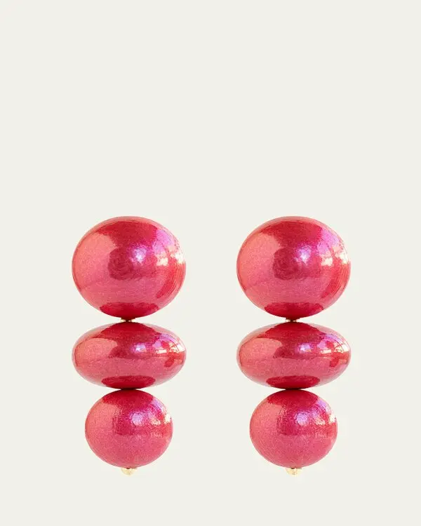 SAULE LABEL Nola Earrings - Coral Sunset