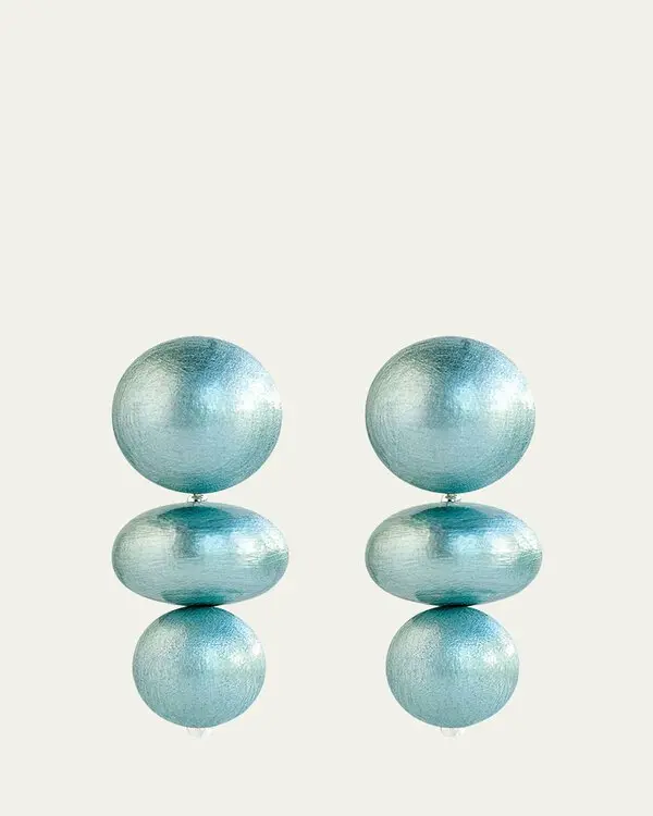 SAULE LABEL Nola Earrings - Aqua Blue