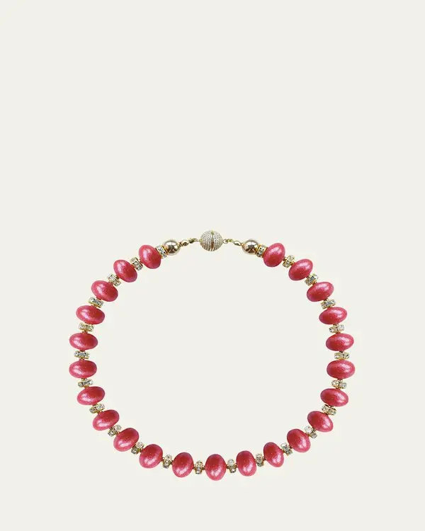 SAULE LABEL Mika Necklace - Coral Sunset