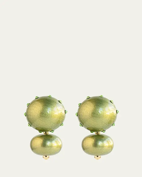 SAULE LABEL Livia Earrings - Lime Twist